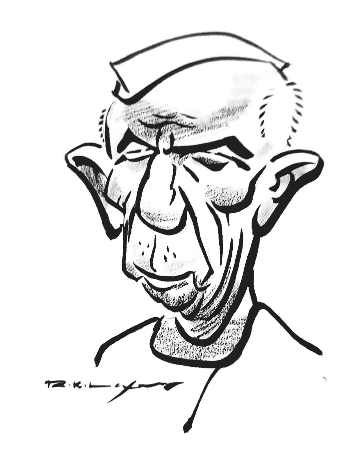 R.K. Laxman's Cartoons: Caricatures of Indian Politicians - VIII