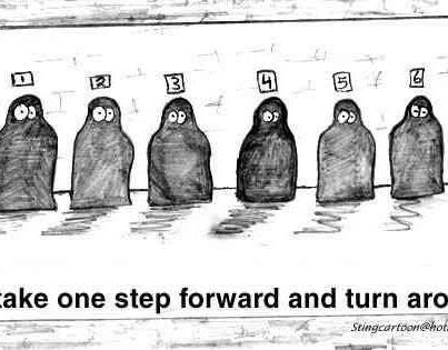 Confessions of a Closet Republican: Burqa joke of the day- Burqa Line Up