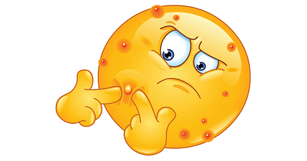 Emoticon with Acne | Symbols & Emoticons