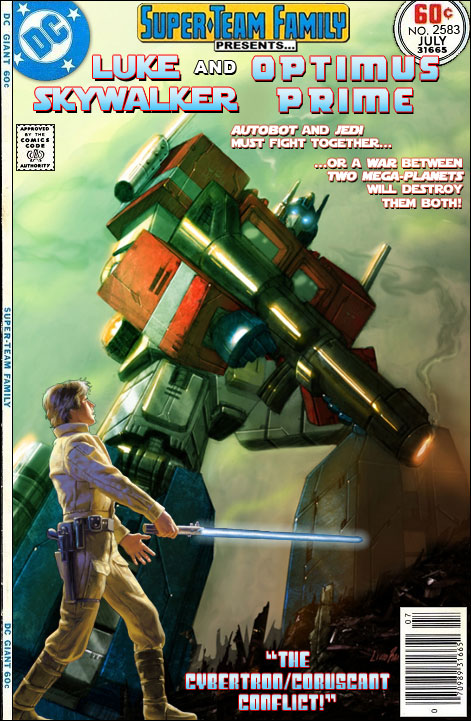 Super-Team Family: The Lost Issues!: Luke Skywalker and Optimus Prime