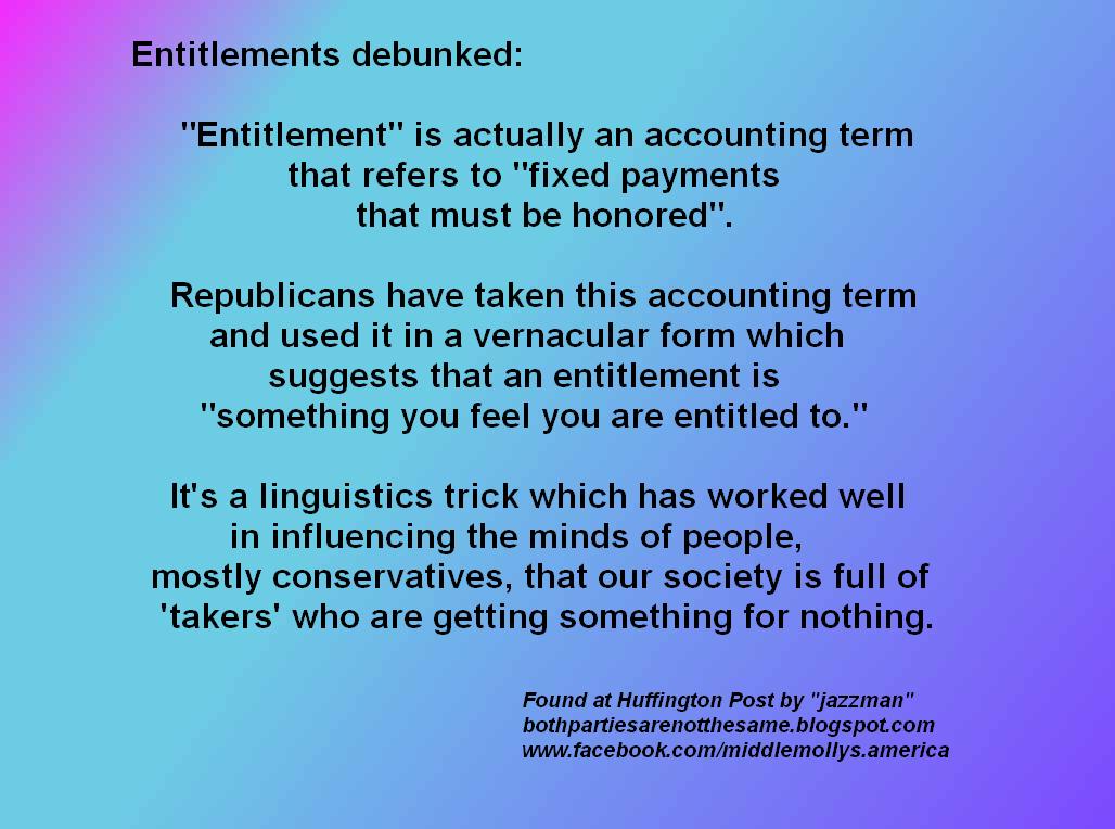 Both Parties Are NOT The Same!: "Entitlements" Debunked