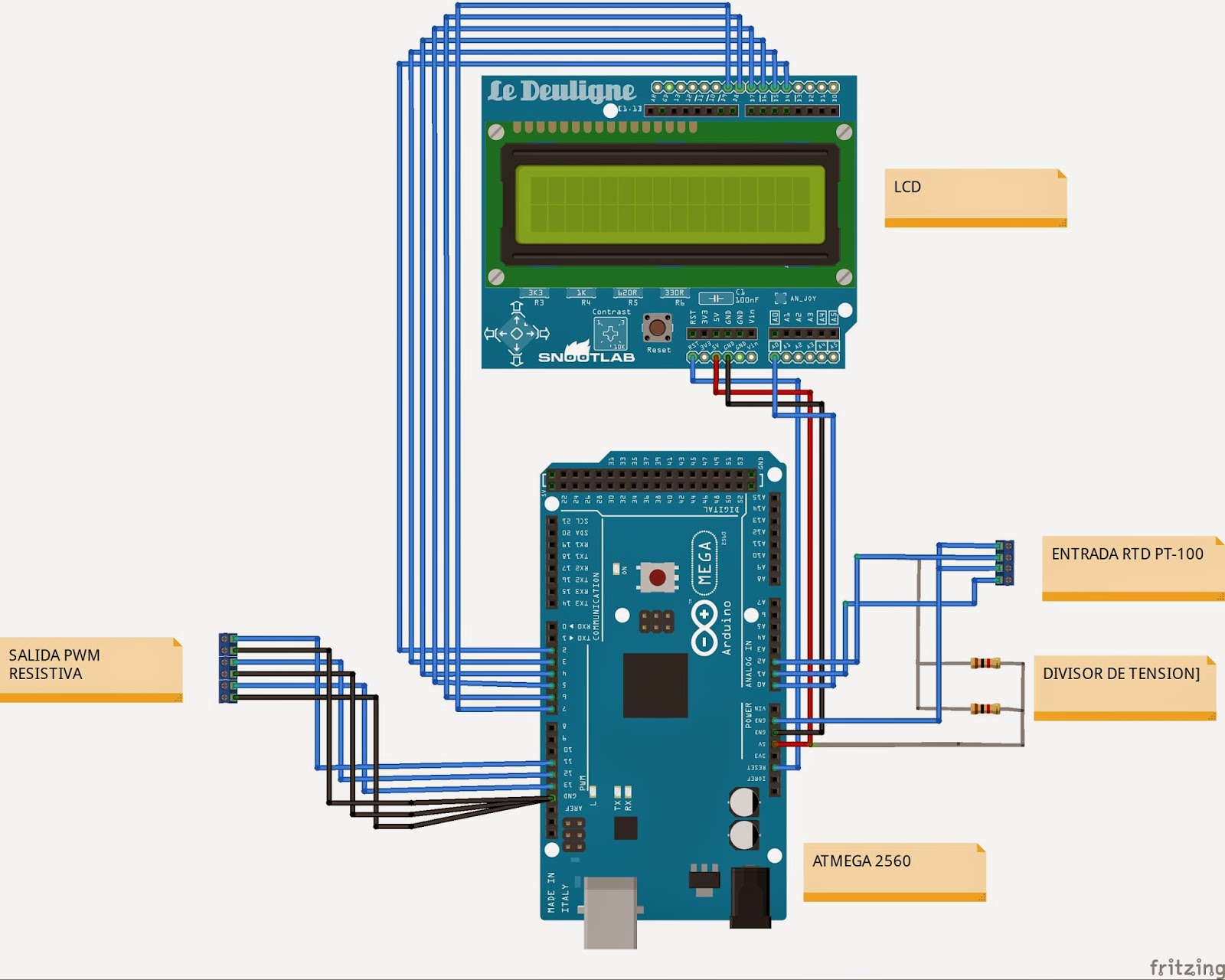 return 0: Arduino - Control de temperatura 'RTD PT100 PID y PWM'