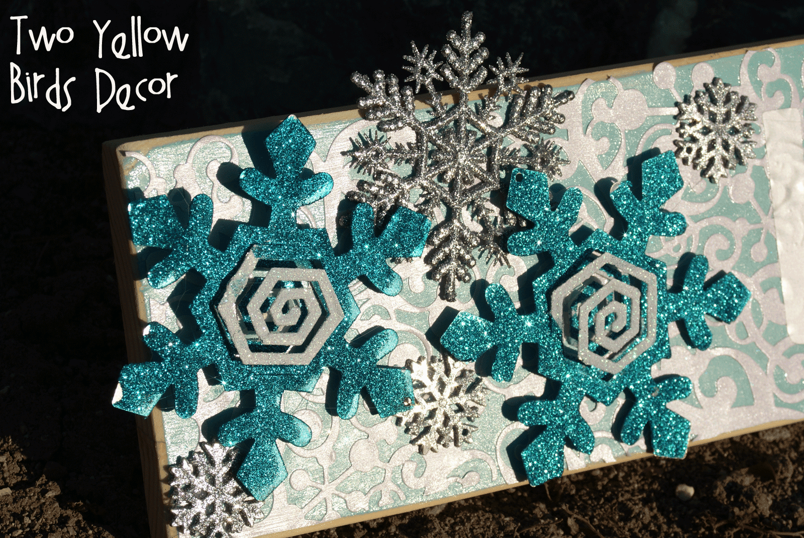 Two Yellow Birds Decor: {Let it Snow} Sign