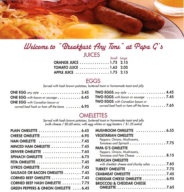 Papa G's Huntley: Lunch 2