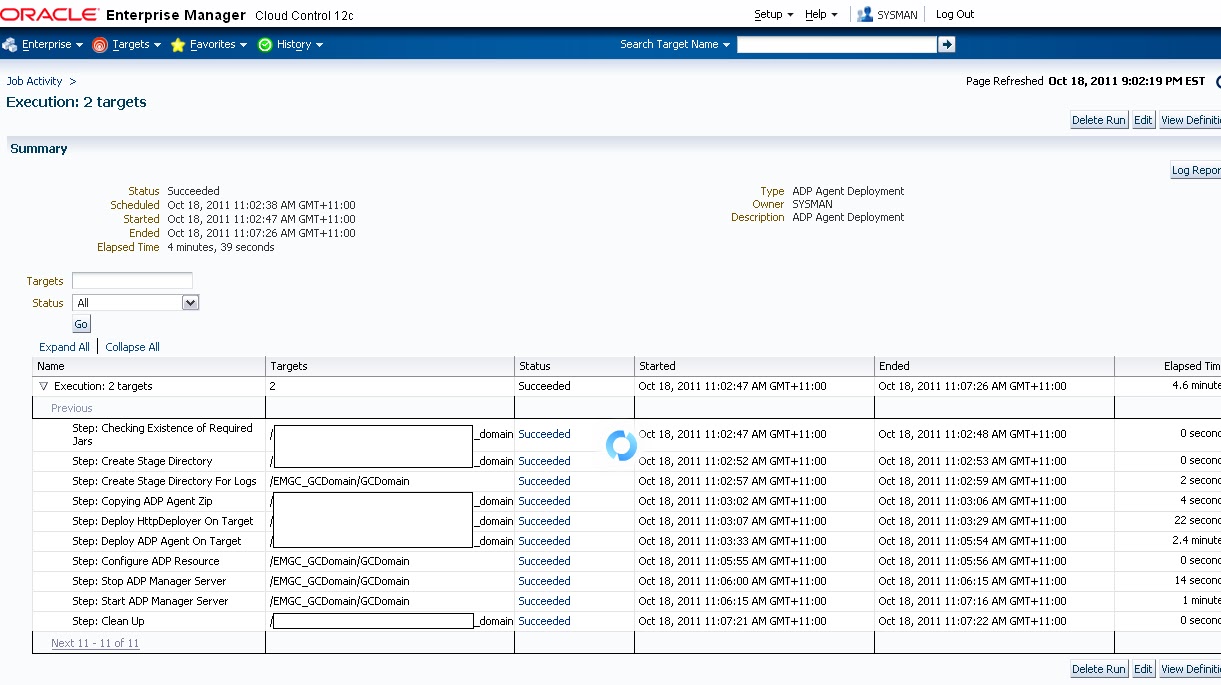 Oracle Fusion Middleware: How to Deploy ADP Manager, ADP agent, JVM ...