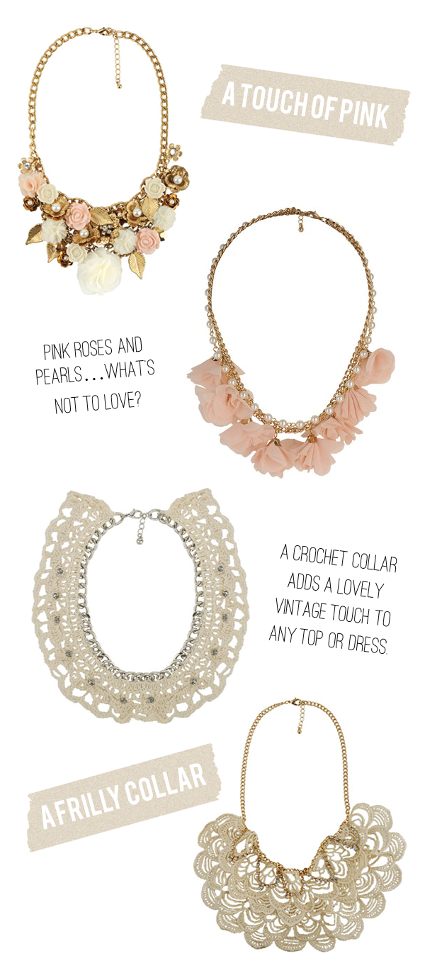 Pemberley Rose: Inspired by: Elegant Statement Necklaces