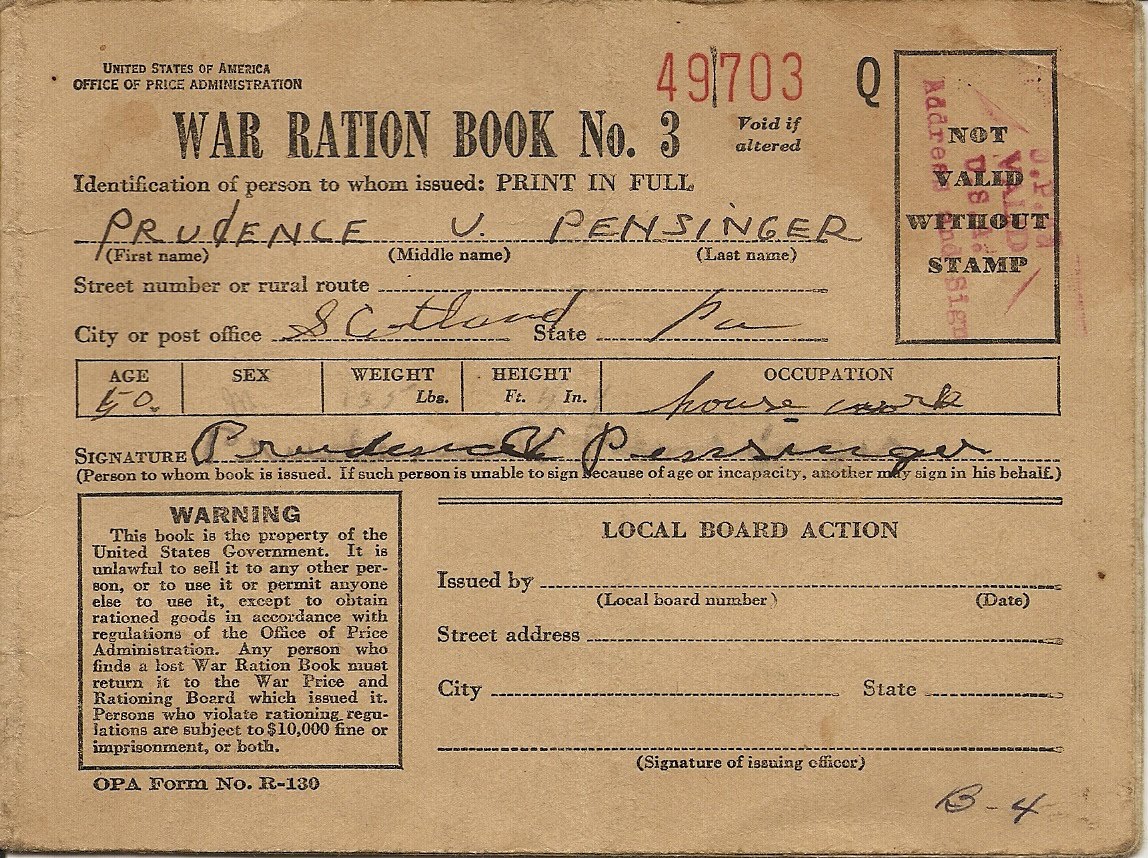 Rooftop Reviews: World War Two Ration Books