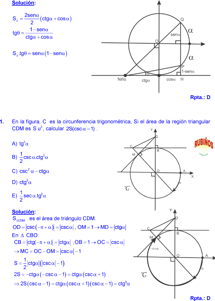 LINEA TANGENTE SECANTE COTANGENTE Y COSECANTE EN LA CIRCUNFERENCIA ...