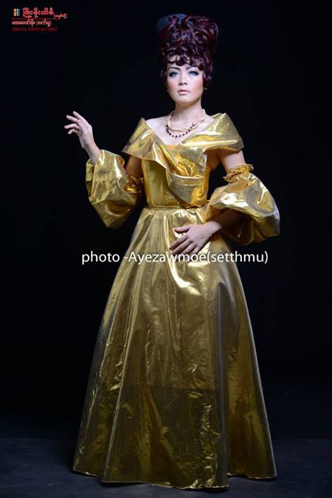 Myanmar Celebrities: Attractive Fashion Photo of Cute Actress- Phwe Phwe