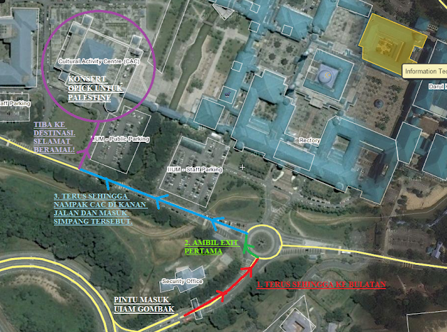 Hebahan konsert Opick untuk Palestine di UIAM Gombak ~ Nur Areefah