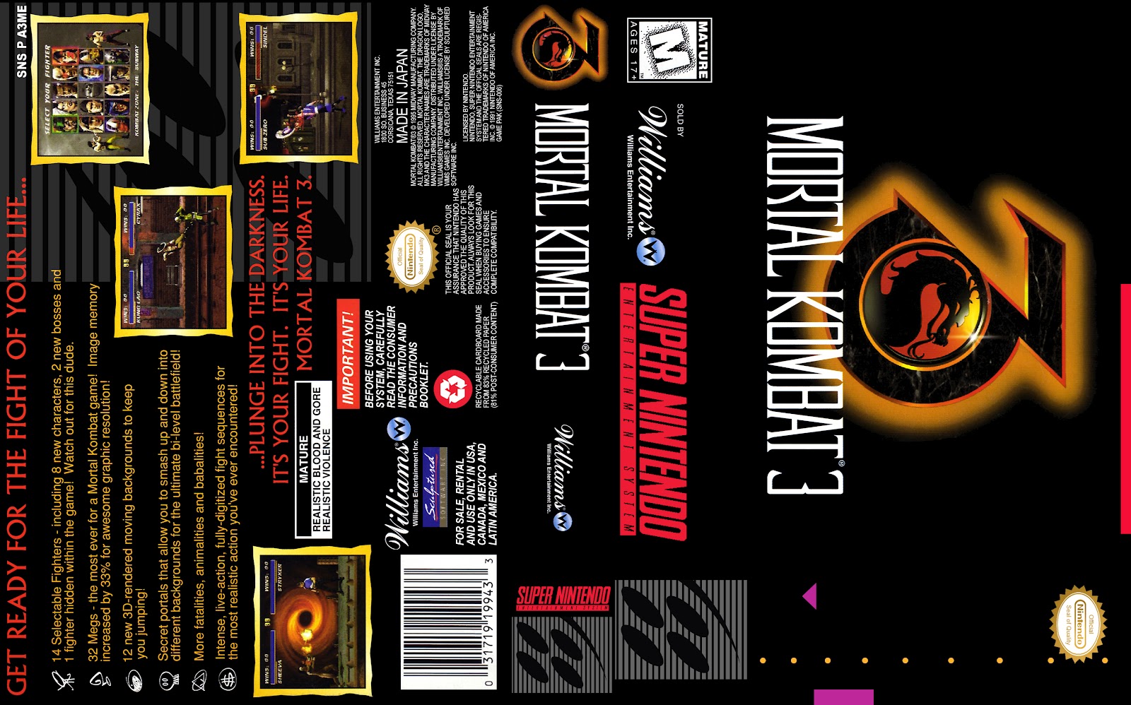 Gamer Labels: Mortal Kombat 3