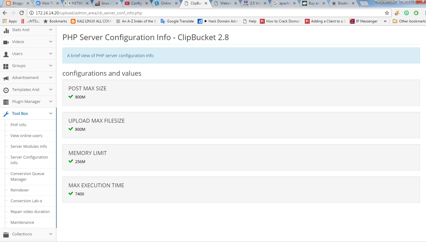 Clipbucket website configuration settings - NETWORKSTIP Networking CCNA ...