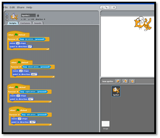 Basic Scratch Tutorial: How To Make The Sprite Move With Arrow Keys Basic Scratch Tutorial: How To Make The Sprite Move With Arrow Keys
