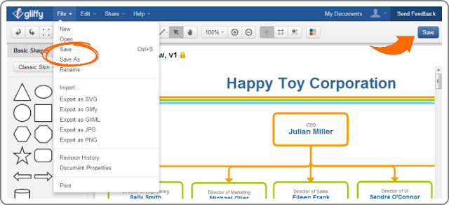 Part 2: Gliffy step-by-step artifact: Gliffy Step by Step Instruction