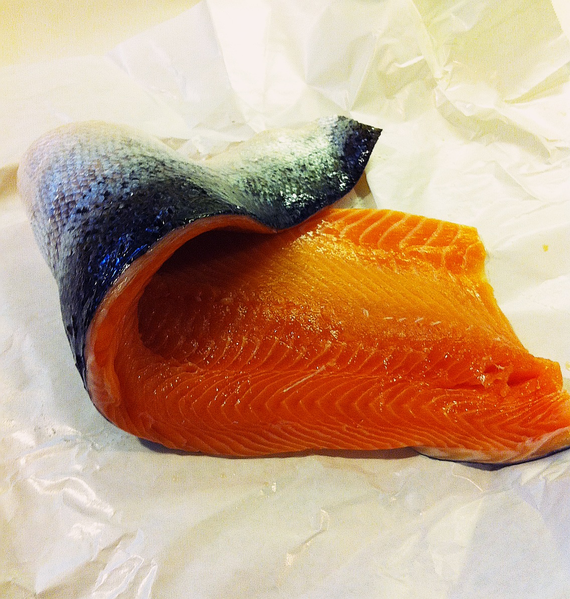 a Cook's Cooking: Pan-Fried Salmon Fillet + Garlic String Beans