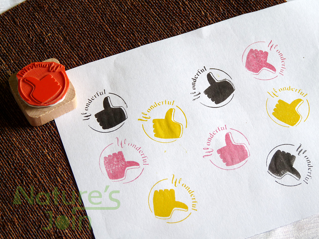 Nature's Join: Wonderful Thumb Up Stamp.Teachers Parenting Stamp for ...