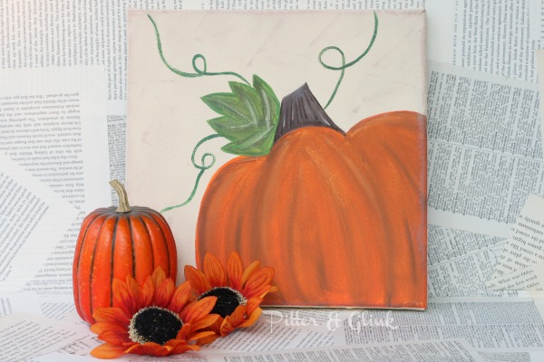 PitterAndGlink: {My Favorite Bloggers: Pumpkin Canvas Art}