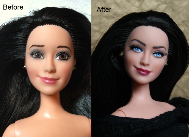 Laurie Lenz ANGELS Doll Studio Blog: Mattel Barbie repaint commission