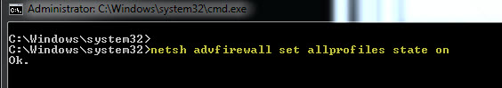 Enable Disable Firewall On Windows Command Line