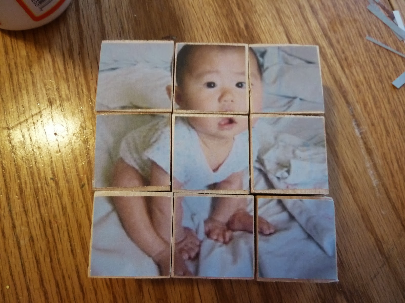 Create by Es!: DIY Photo Puzzle Wooden Cube with Modge Podge - Great ...