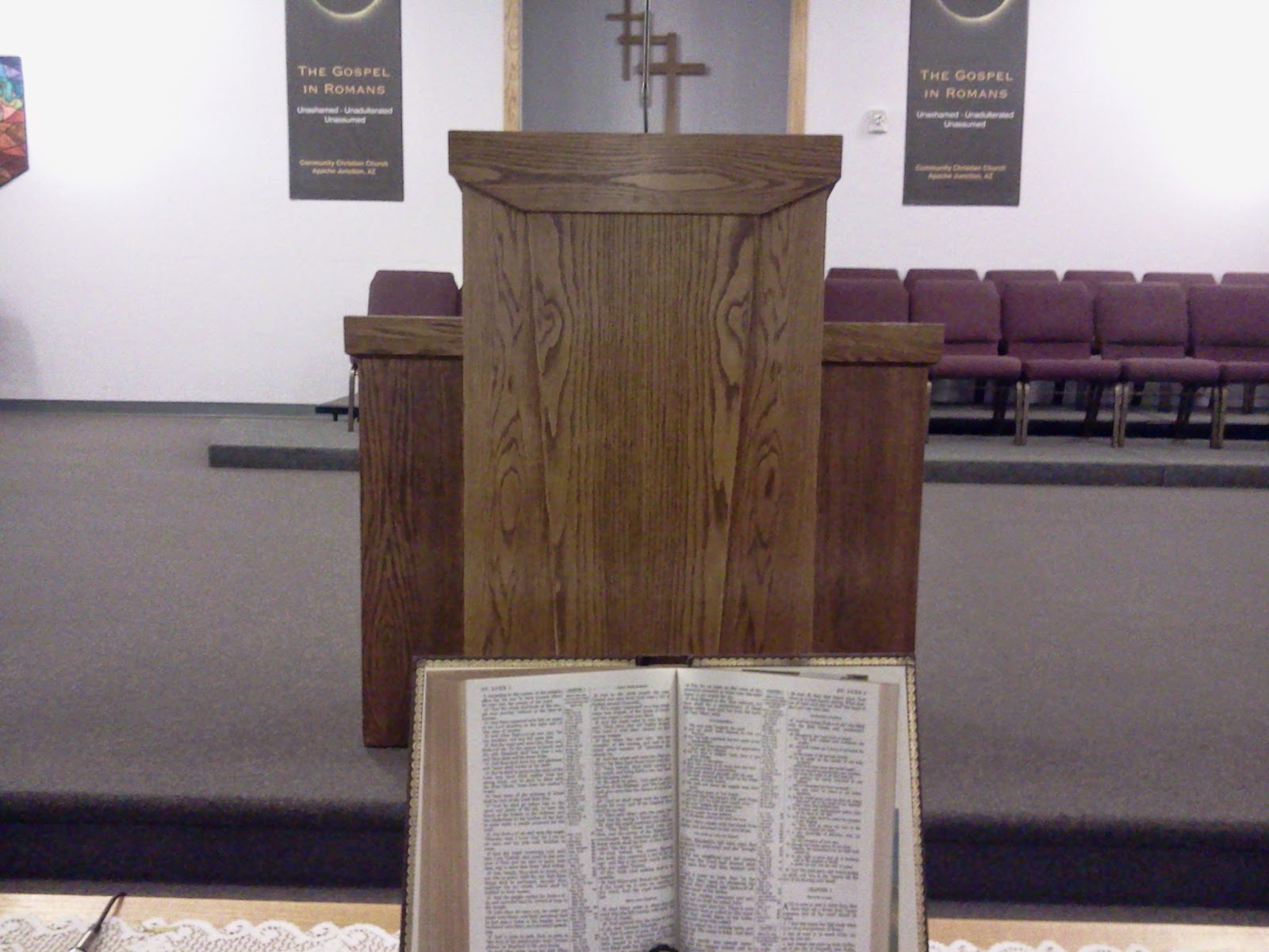 The Power of Grace: Back to the Future...Or, Our New Old Pulpit