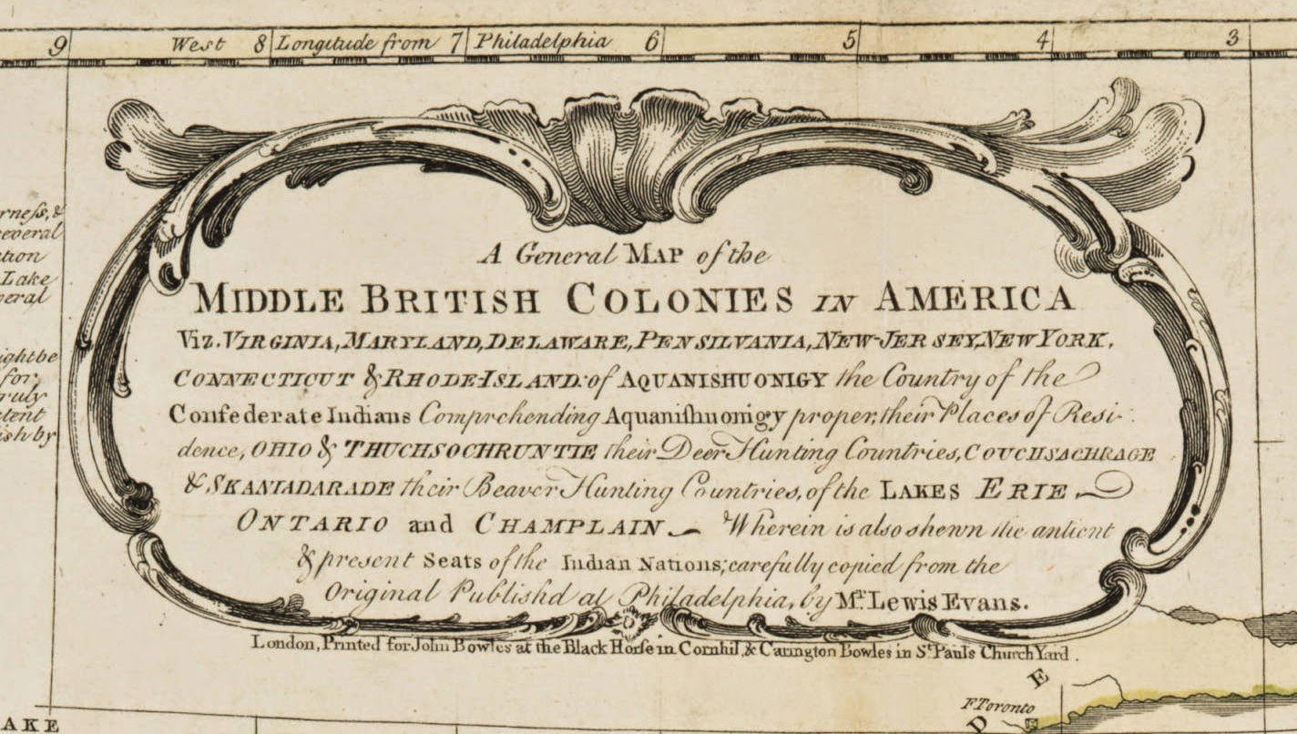 StevenWarRan Research: A Map of the Middle British Colonies in North ...