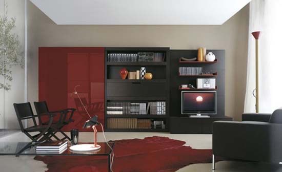decora y disena: 10 Fotos de Decoración de Salas Modernas Color Rojo