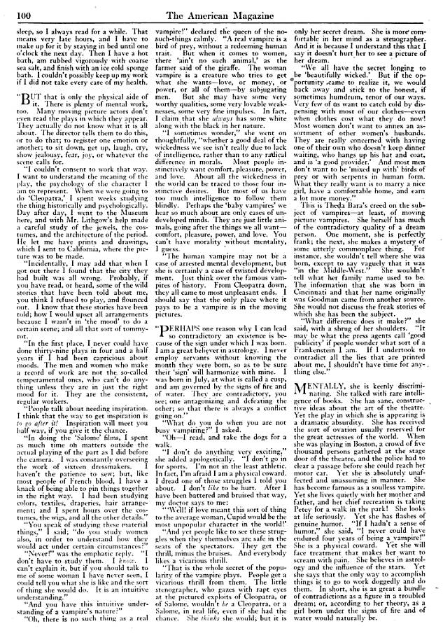 DECAYING HOLLYWOOD MANSIONS: Theda Bara Magazine Profiles From 1933 & 1920