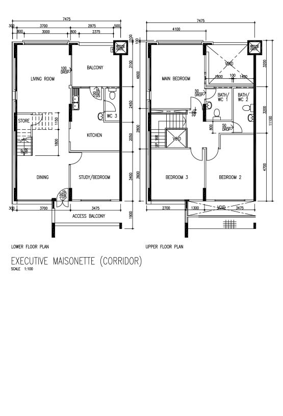 butterpaperstudio: Reno@TohYi Maisonette - Floorplan