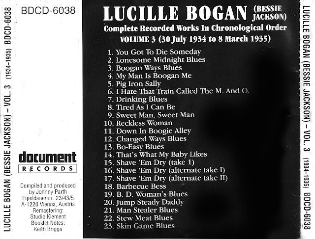 'round to midnight ...: LUCILLE BOGAN (BESSIE JACKSON) - 1934-1935 Complete Recordings, Vol. 3 ...