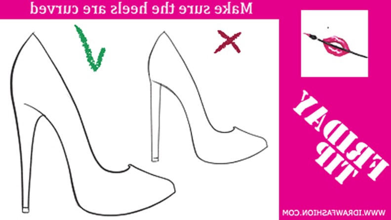How To Draw High Heels