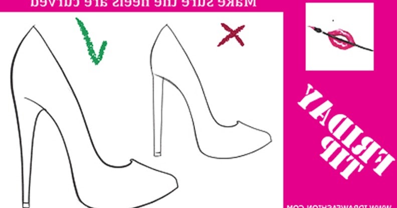 How To Draw High Heels