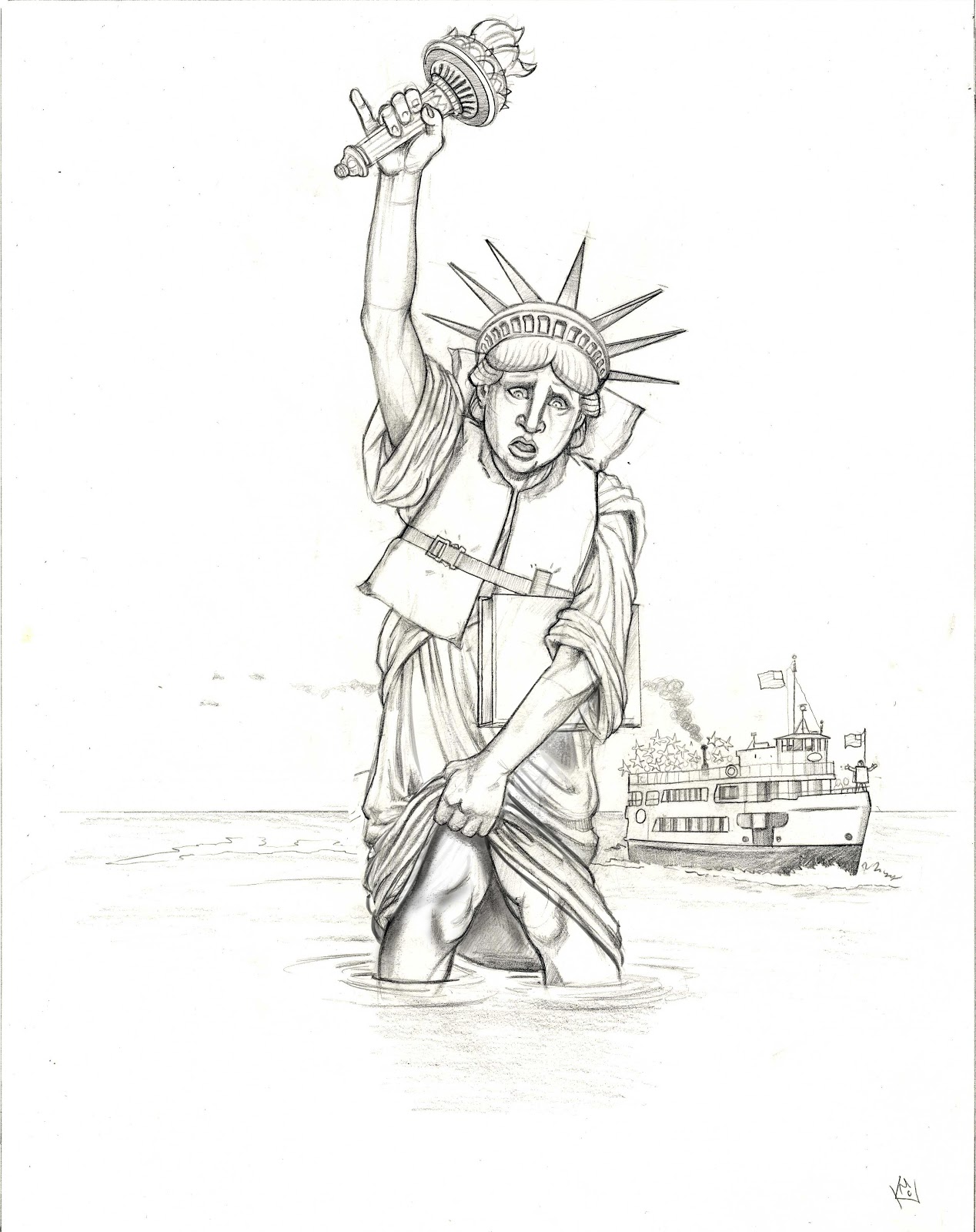 Kevin McVeigh Illustration: Utne Reader and Climate Change