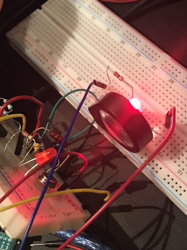 Arduino simple visible light communication