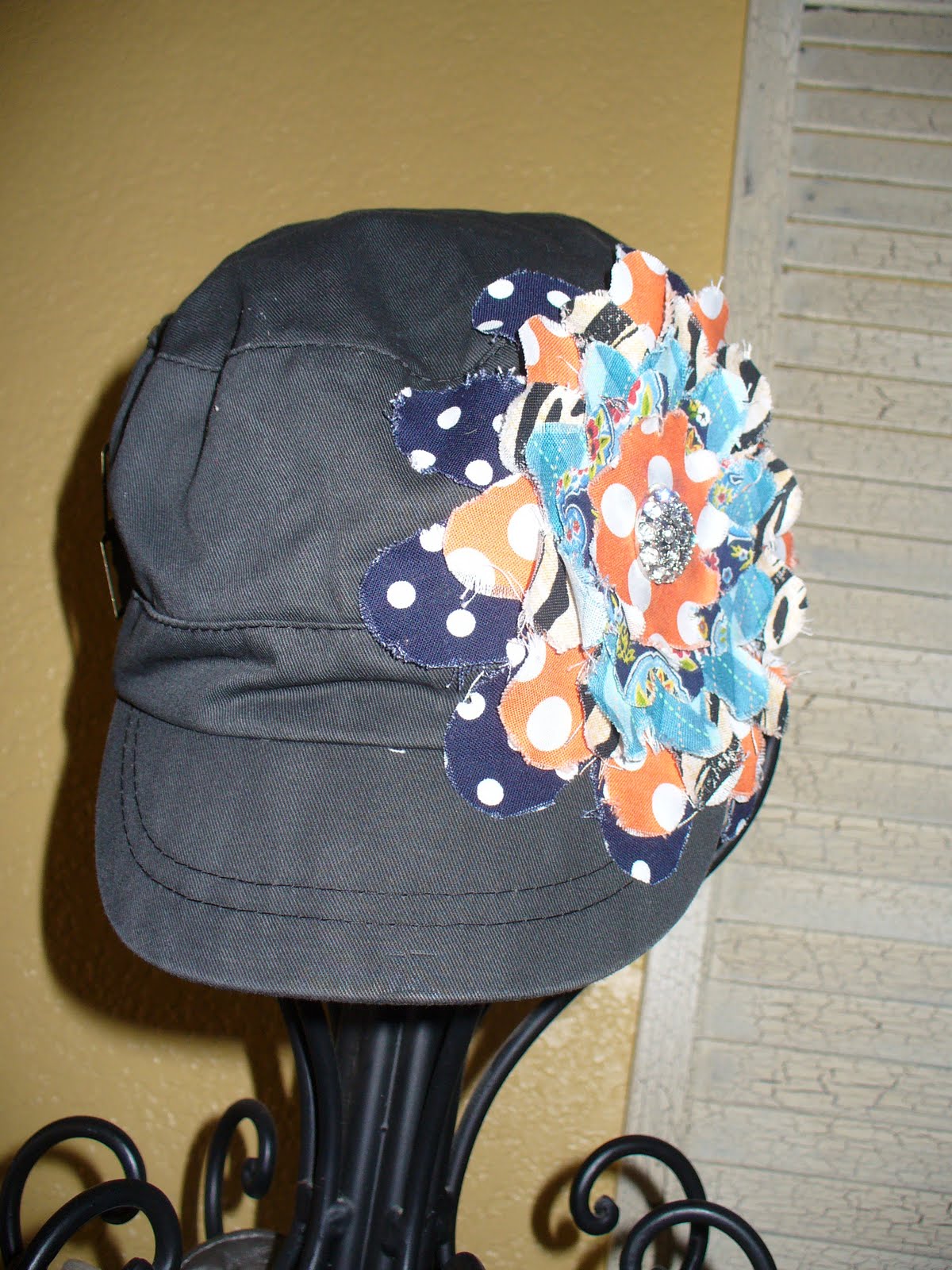 Westwood Cheer & Pom: Warrior Girl Flower Military Cap