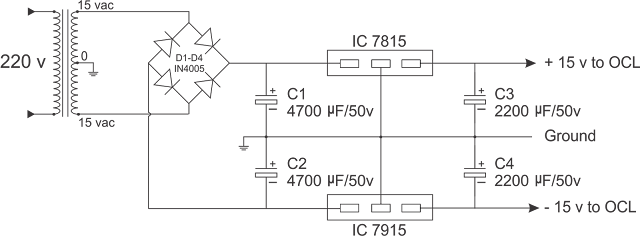 "ARISMA" Karang Taruna "KARYA MUDA": Skema Catu Daya (-15, 0, +15v ...