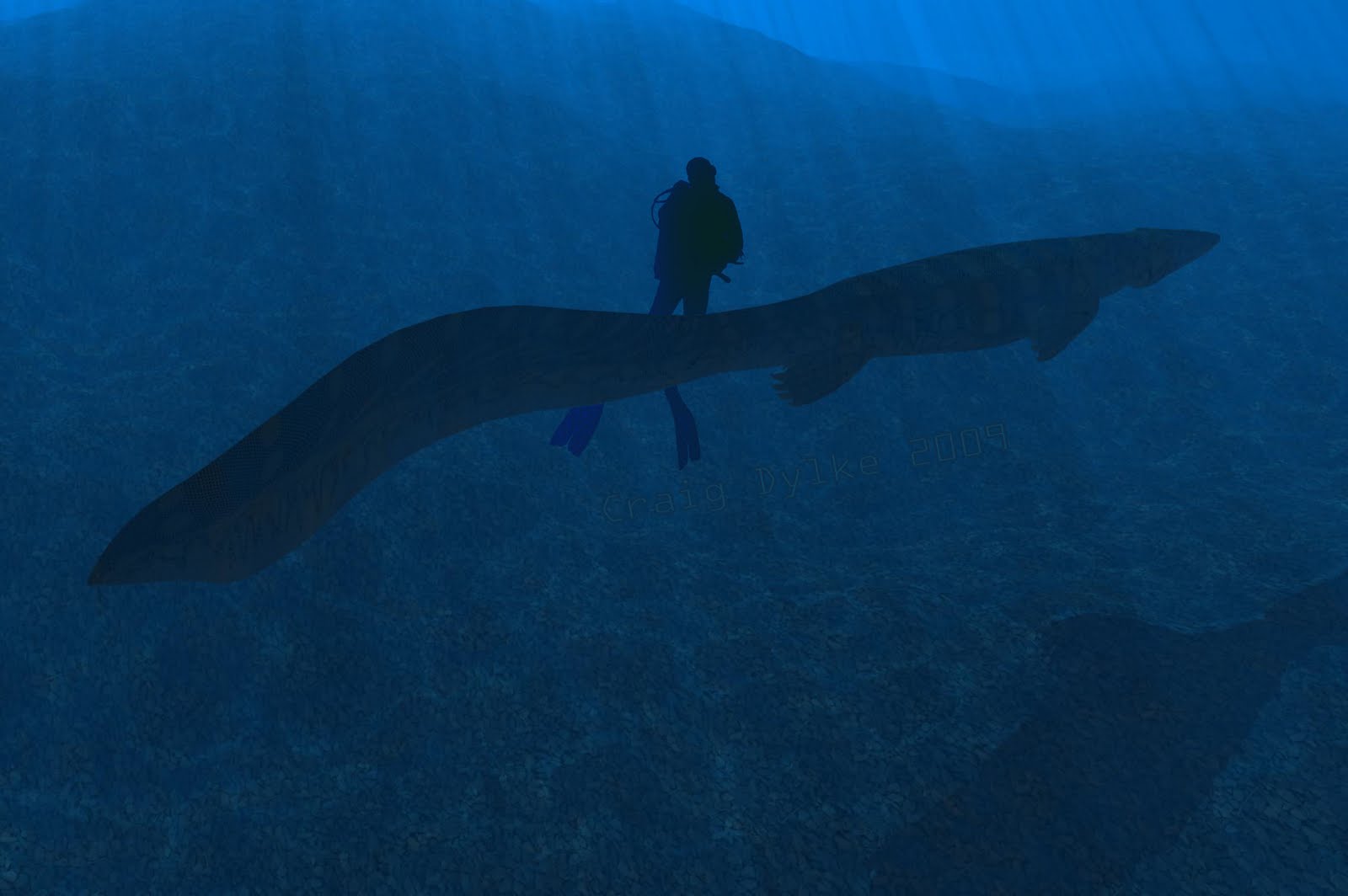 Craig Dylke's Prehistoric Art: The Real Taniwha 2009