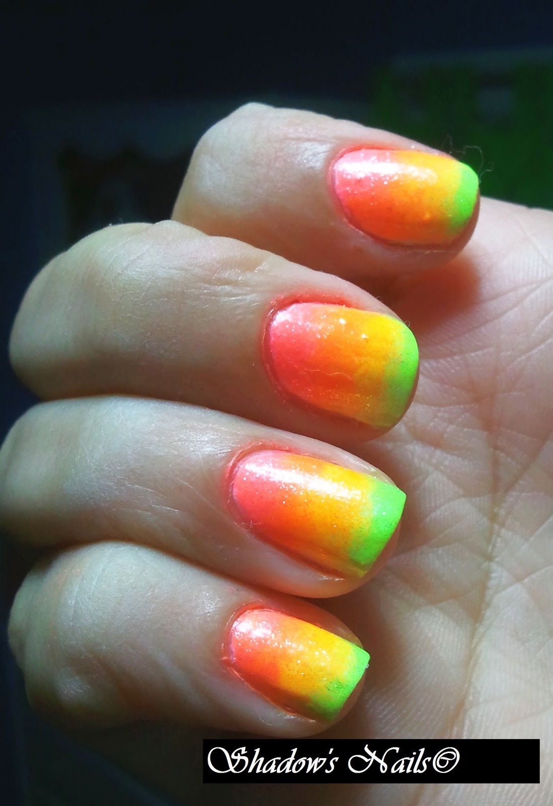 Shadow's Nail art: Tropical Sunset