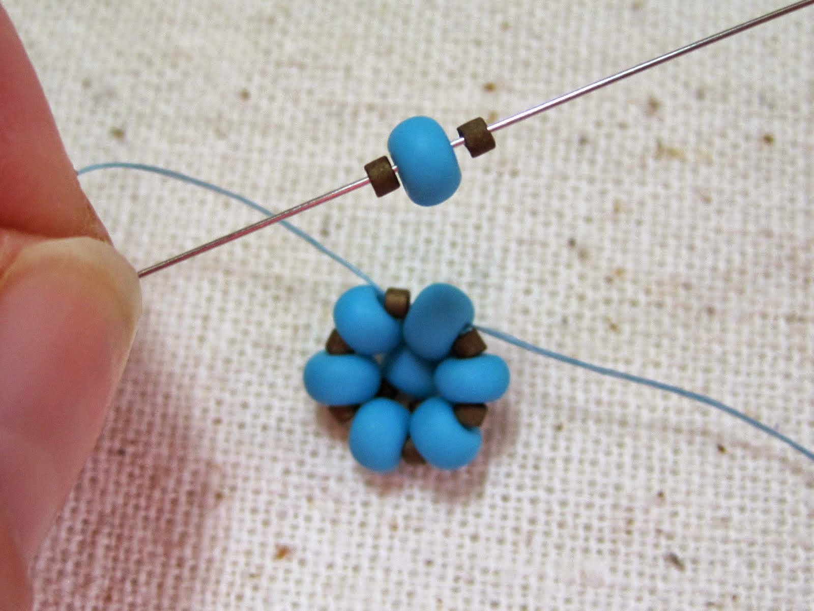 Mr. Micawber's Recipe for Happiness: Simple Beaded Shank Button ~ a Free Pattern with Tutorial