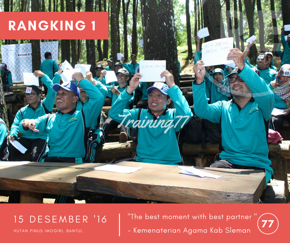 Rangking 1 ala Training77 bersama Kemenag Sleman