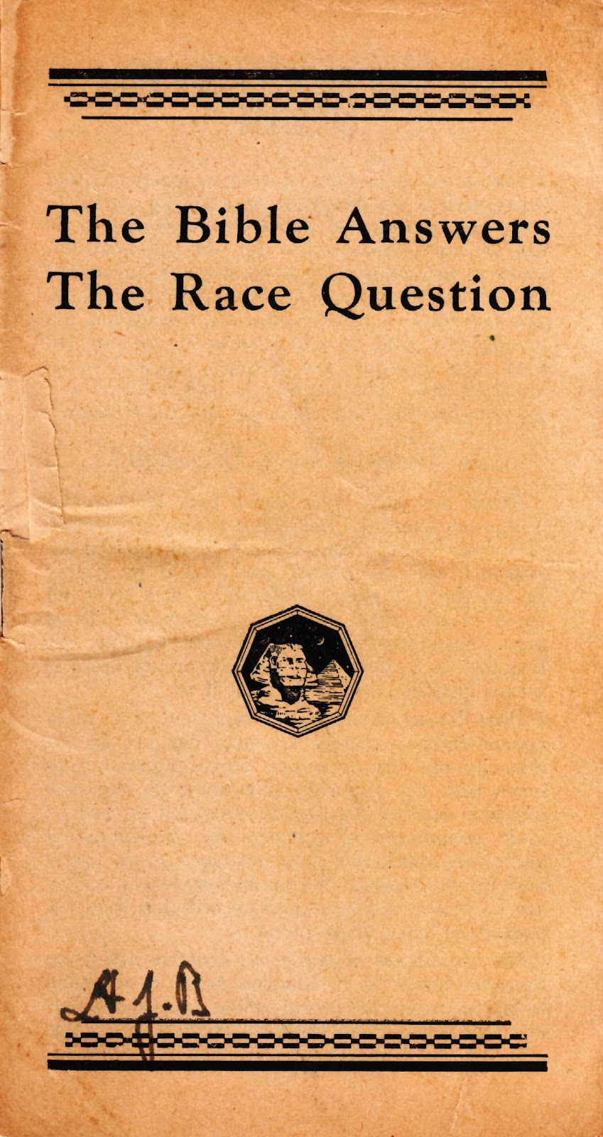 old time religion by Jim Linderman: The Bible Answers the Race Question ...