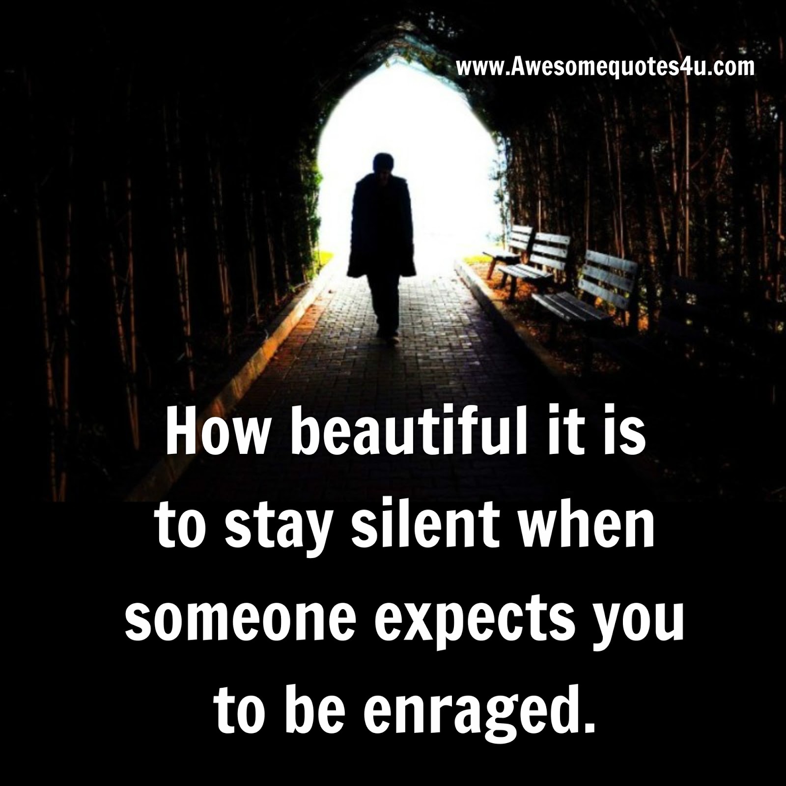 Awesomequotes4u.com: How beautiful it is to stay silent