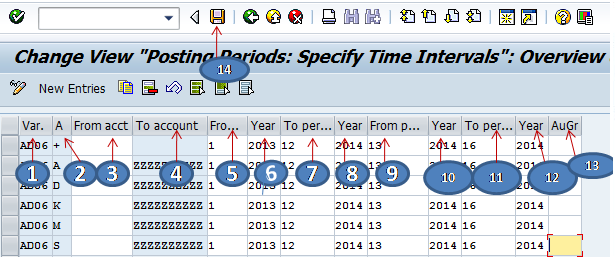 SAP FICO Central: Define Variant for Open and Close Posting Periods ...