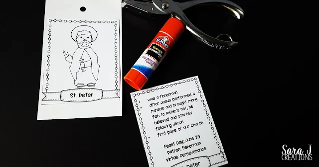 Catholic Saints Interactive Notebook Volume 2 & 3 | Sara J Creations