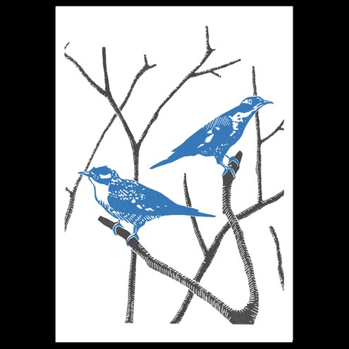 Hello, freckles: James Green lino prints
