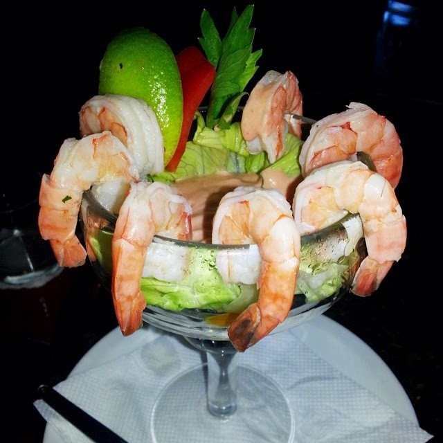 mis recetas comida hecha en casa: CÓCTEL DE CAMARONES EN SALSA ROSADA