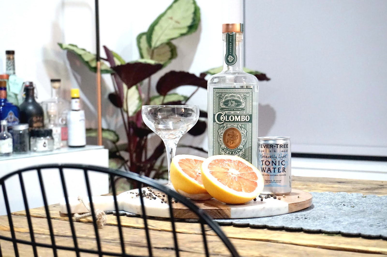 Pink Grapefruit and Peppercorn Cocktail ft Colombo Gin - Slurp Social