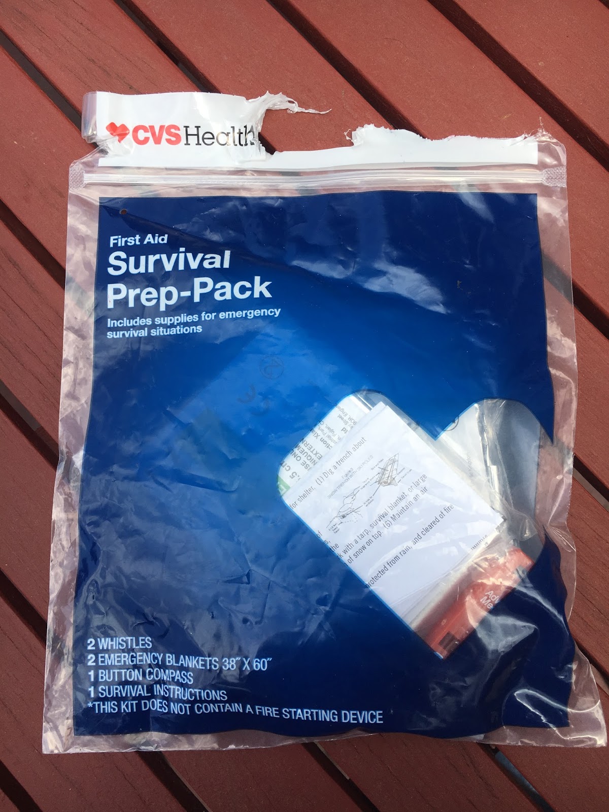 Broadhead's Blog: CVS survival pre-pack review