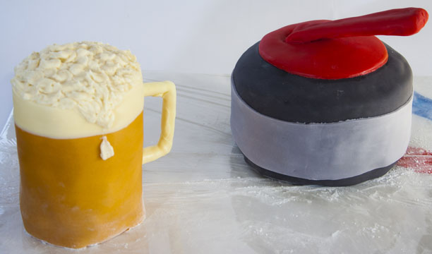 Un soupçon de Vanille: Gâteau de curling / Curling cake* :)