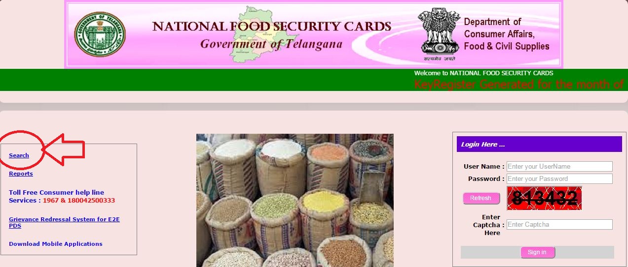 Hyderabad Food Security Status and FSC Ration Card Search | HYD | FREE ...